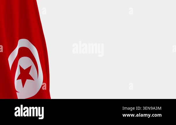 Turkey Flag on Left Side, Waving National Symbol with Copy Space Stock ...