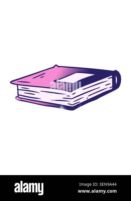 glitter effect animation of hand drawn gradient cartoon doodle of a red ...