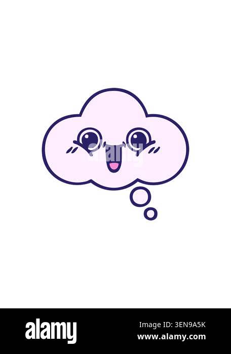 starburst effect animation of cartoon of a thought bubble Stock Video ...