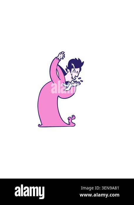 horizontally vibrating animation of cartoon vampire Stock Video Footage ...