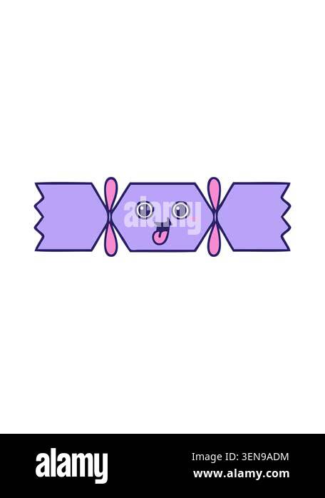 pixelize effect animation of cartoon of a christmas cracker Stock Video ...