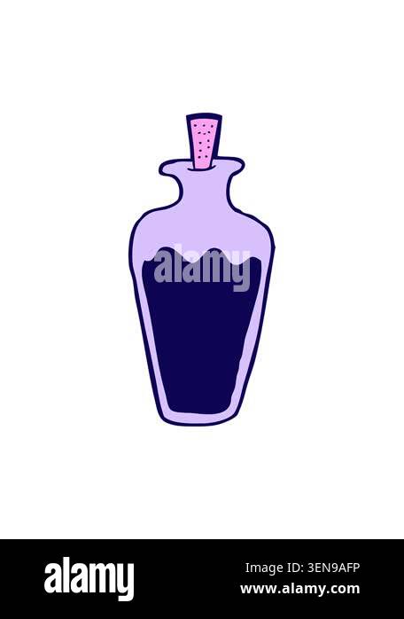 neon light effect animation of a cartoon potion Stock Video Footage - Alamy