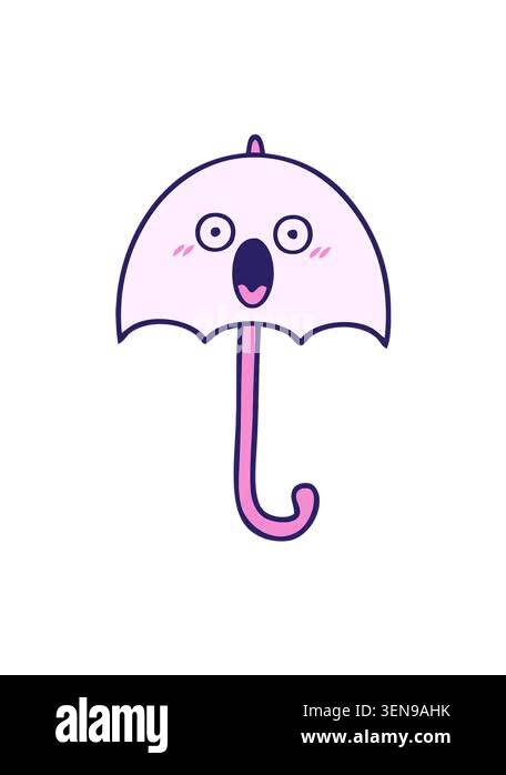 vibrating motion animation of cartoon of a umbrella Stock Video Footage ...