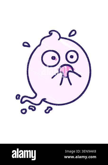 attention grabbing animation of Cute Ghost Chalked Drawing Stock Video ...