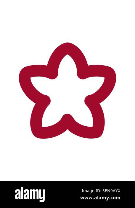 popping motion animation of a japanese single flower design Stock Video ...