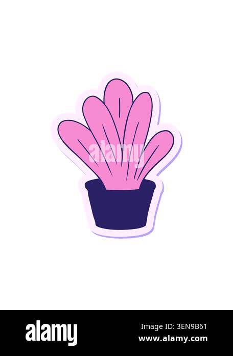 popping motion animation of hand drawn sticker cartoon doodle of a ...