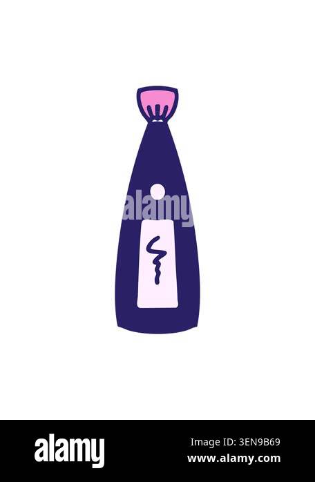 pressure popping animation of an expensive japanese sake bottle image ...