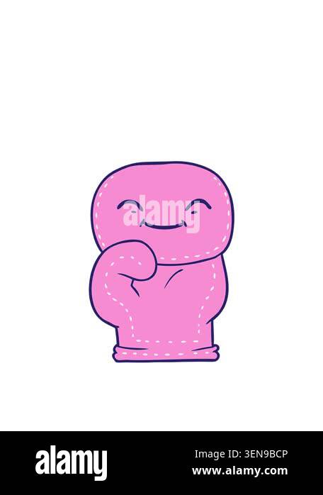 jumping motion animation of cartoon boxing glove Stock Video Footage ...