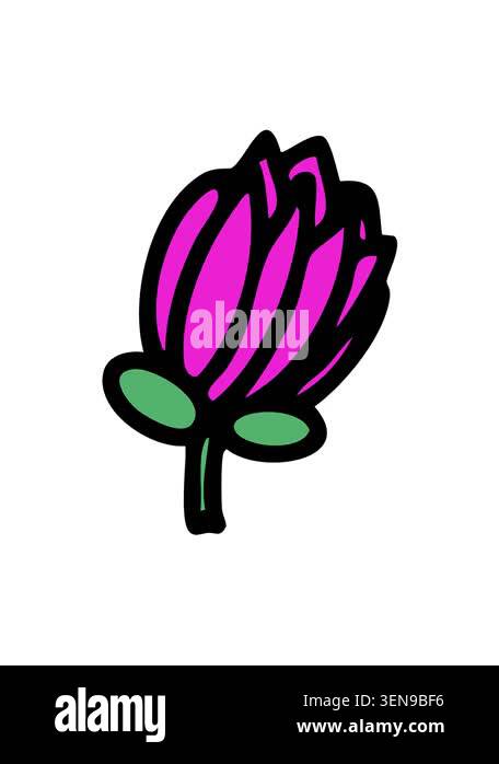 vibrating motion animation of brazilian carnival thrown fake flower ...