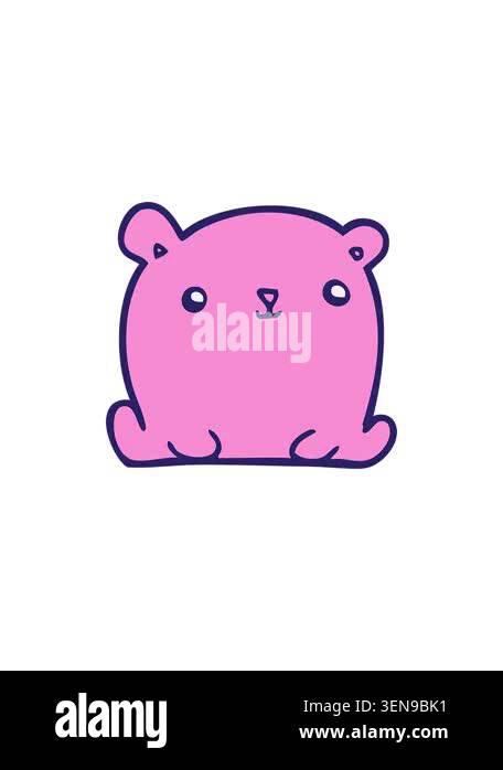 flashy sales animation of cartoon bear design Stock Video Footage - Alamy