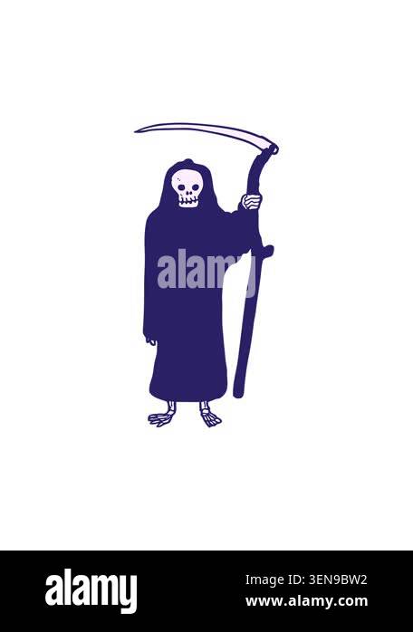 bob and pause animation of death cartoon Stock Video Footage - Alamy