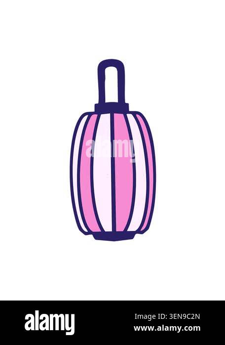 jiggle motion animation of a hanging lantern paper japanese lighting ...