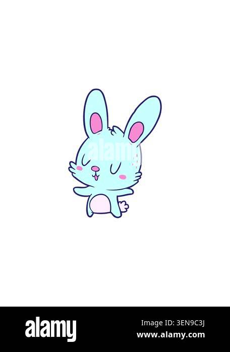 sales flash animation of cartoon image of a rabbit Stock Video Footage ...