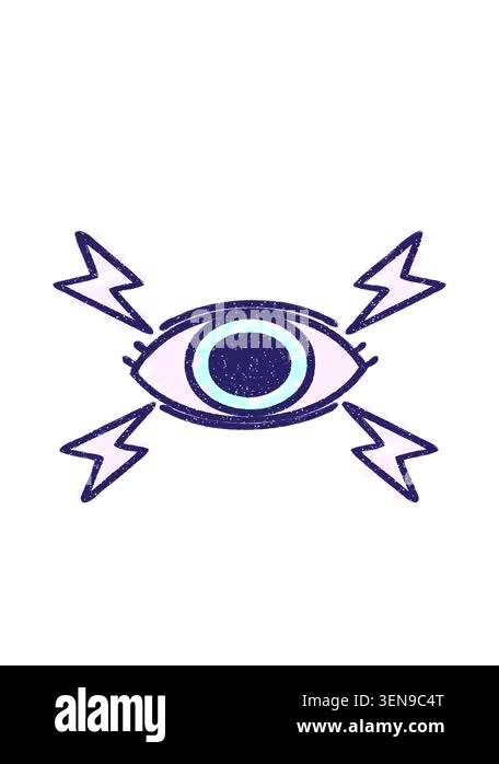 bobbing motion animation of Occult Eye Chalk Drawing Stock Video ...