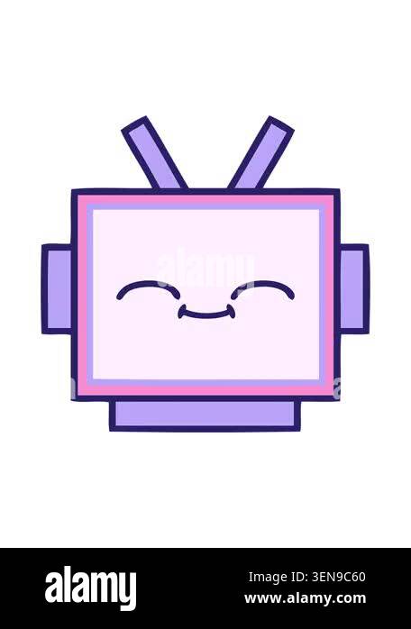 shivering motion animation of a robot head cartoon Stock Video Footage ...