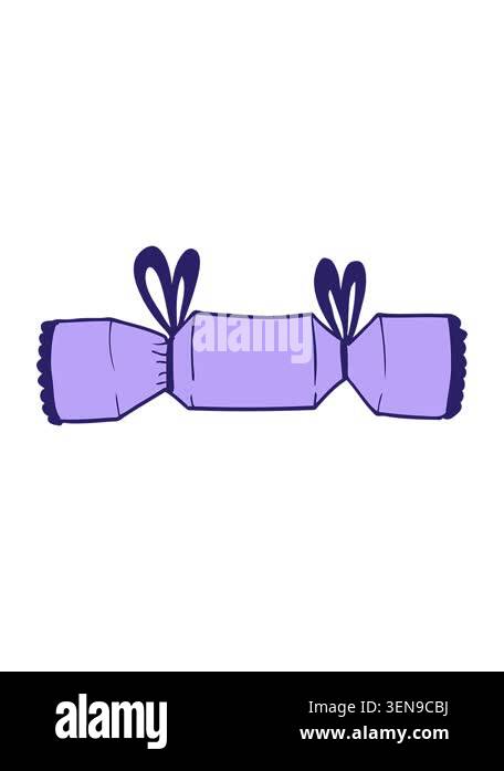 jiggle and pause animation of cartoon doodle christmas cracker Stock ...