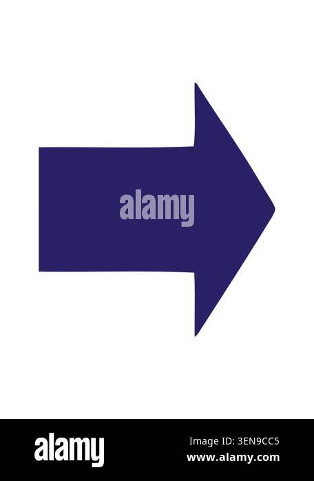 shine light effect animation of arrow pointing Stock Video Footage - Alamy