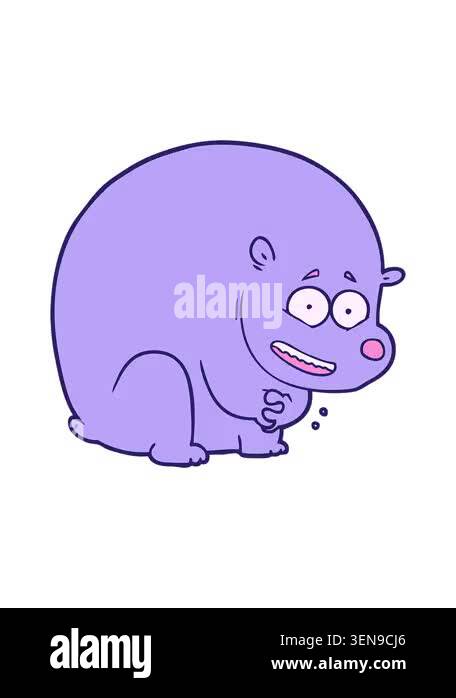 shivering motion animation of christmas polar bear neon cartoon Stock ...