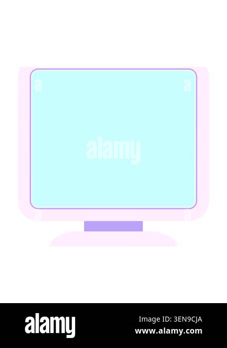 power up animation of computer screen Stock Video Footage - Alamy