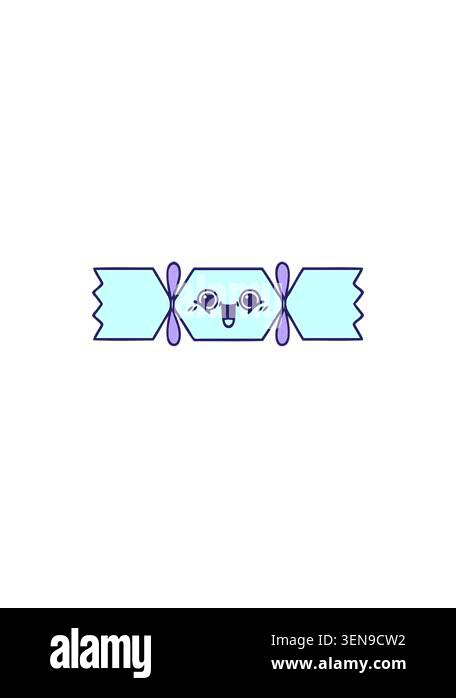 radioactive glowing animation of cute cartoon of a christmas cracker ...