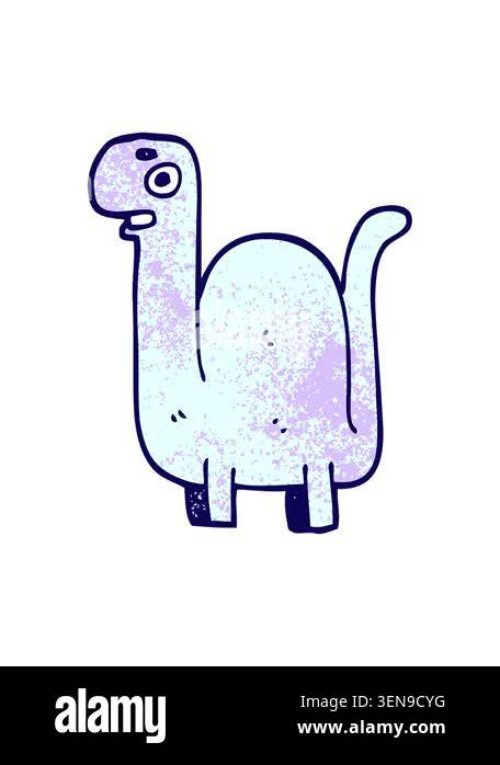 neon light effect animation of cartoon prehistoric dinosaur Stock Video ...