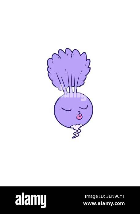 flashy sales animation of cartoon root vegetable Stock Video Footage ...