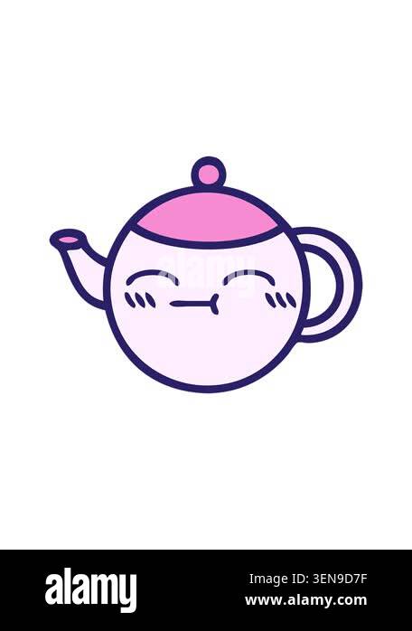 pressure popping animation of cartoon of a teapot Stock Video Footage ...