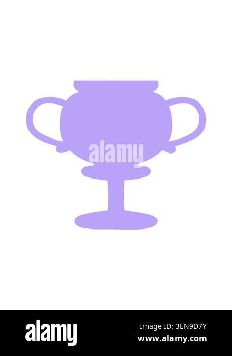 shaking motion animation of flat symbol of a gold trophy icon Stock ...