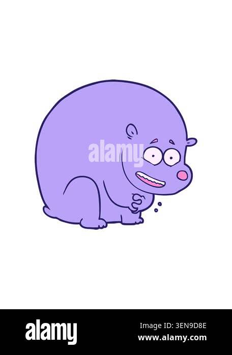 spinning motion animation of christmas polar bear neon cartoon Stock ...