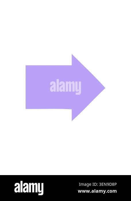 radioactive glowing animation of flat symbol of a arrow symbol Stock ...
