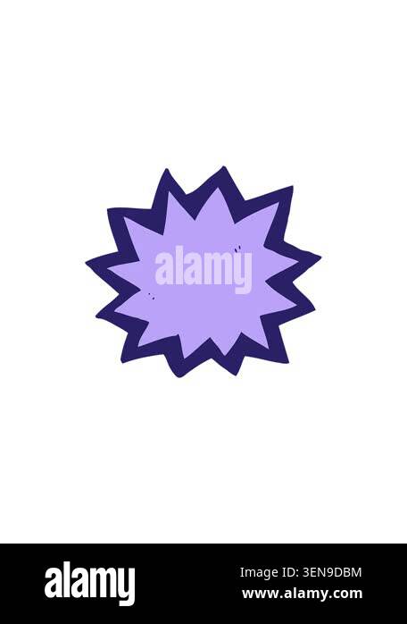 starburst effect animation of cartoon drawing of an explosion Stock ...