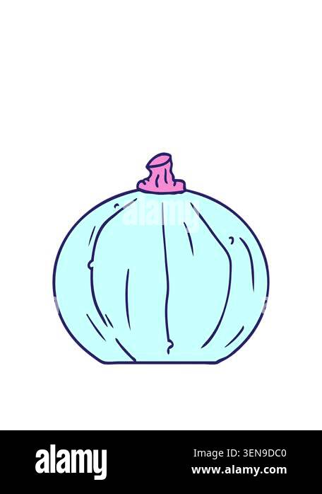 stretching up animation of hand drawn cartoon doodle of a pumpkin Stock ...