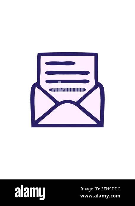 sales flash animation of letter and envelope Stock Video Footage - Alamy