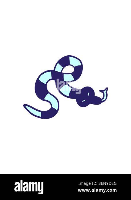 sales flash animation of cartoon doodle poisonous snake Stock Video ...
