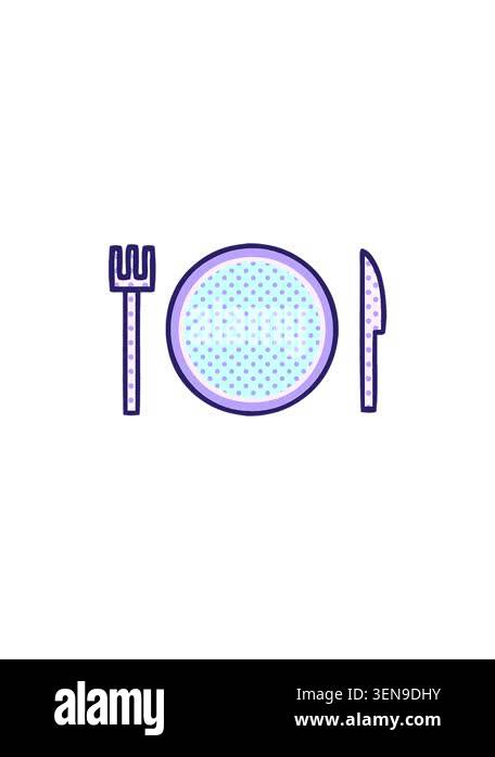 sales flash animation of comic book style cartoon of a plate and ...