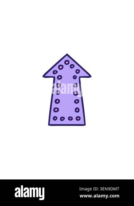 sales flash animation of hand drawn quirky drawing of arrow Stock Video ...