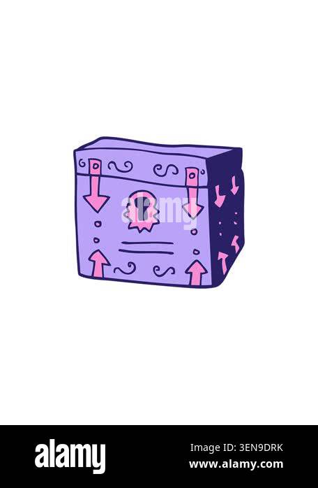 sales flash animation of cartoon doodle magical chest Stock Video ...