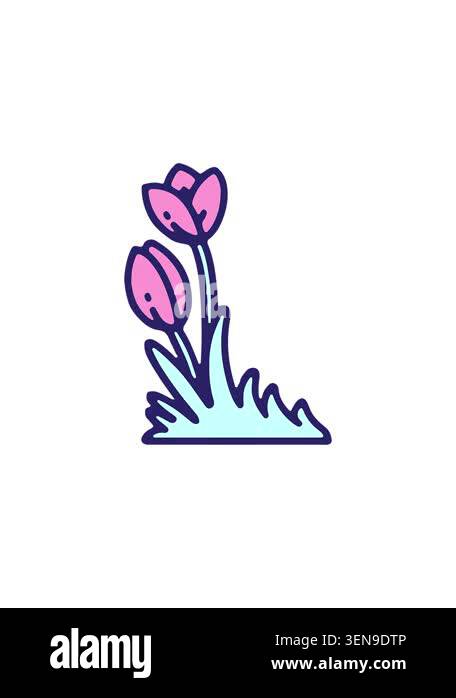 sales flash animation of flowers design Stock Video Footage - Alamy
