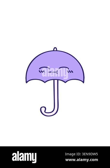 bobbing motion animation of umbrella design Stock Video Footage - Alamy