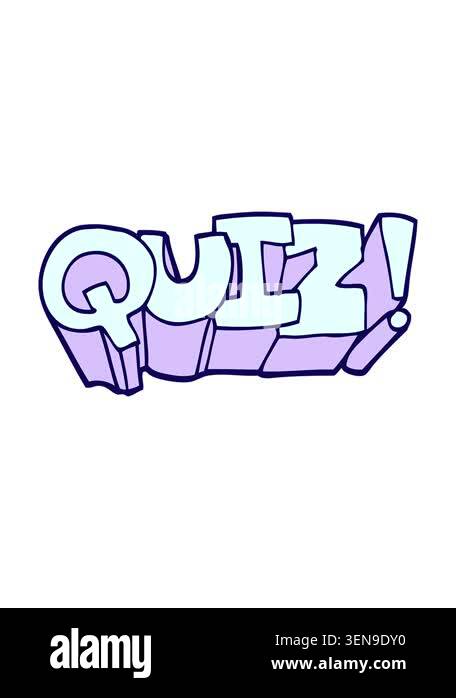 neon light effect animation of quiz text Stock Video Footage - Alamy