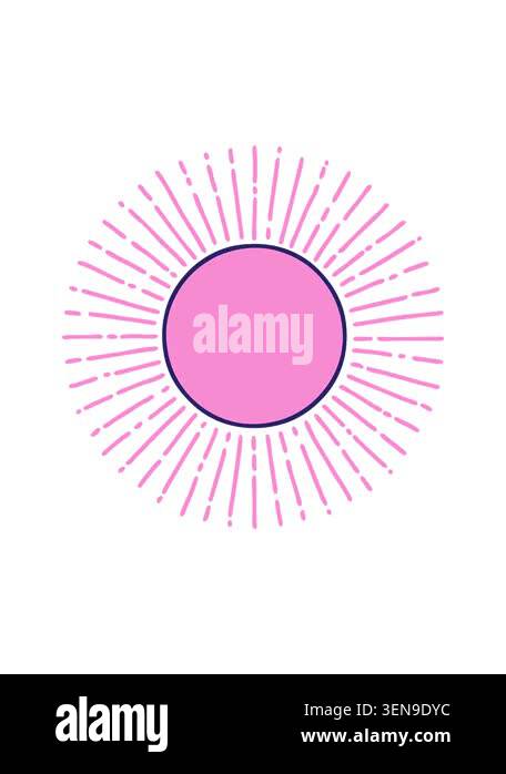 spinning motion animation of sun simple graphic Stock Video Footage - Alamy