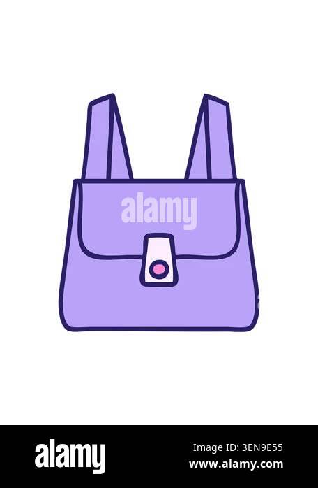spinning motion animation of cute cartoon of a green bag Stock Video ...