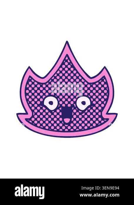 pixelize effect animation of cartoon of a fire design Stock Video ...