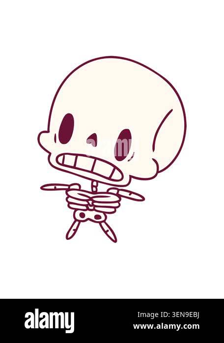 jiggle and pause animation of cartoon illustration kawaii cute dead ...