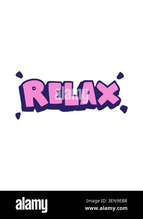 attention grabbing animation of cartoon doodle relax symbol Stock Video ...