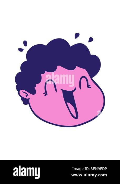 popping motion animation of cartoon male face Stock Video Footage - Alamy