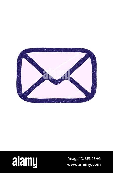 popping motion animation of Mail Symbol Chalk Drawing Stock Video ...