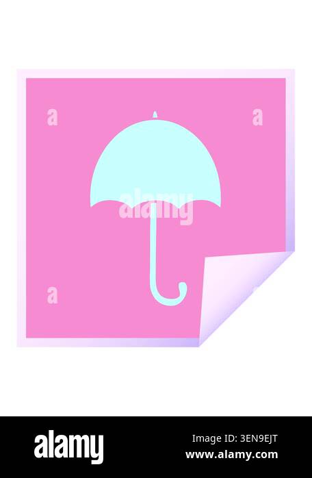 bobbing motion animation of square peeling sticker cartoon of an open ...