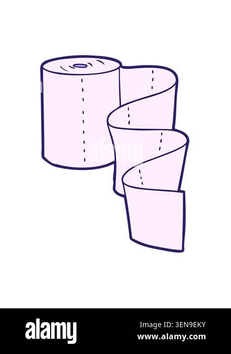jiggle motion animation of kitchen roll cartoon Stock Video Footage - Alamy