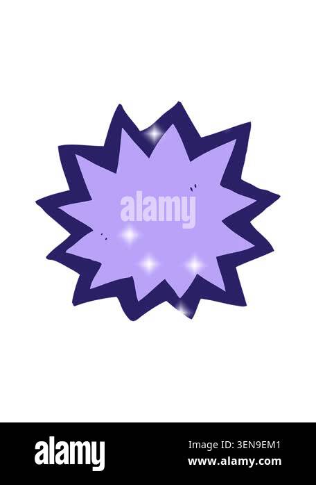 glitter effect animation of cartoon drawing of an explosion Stock Video ...